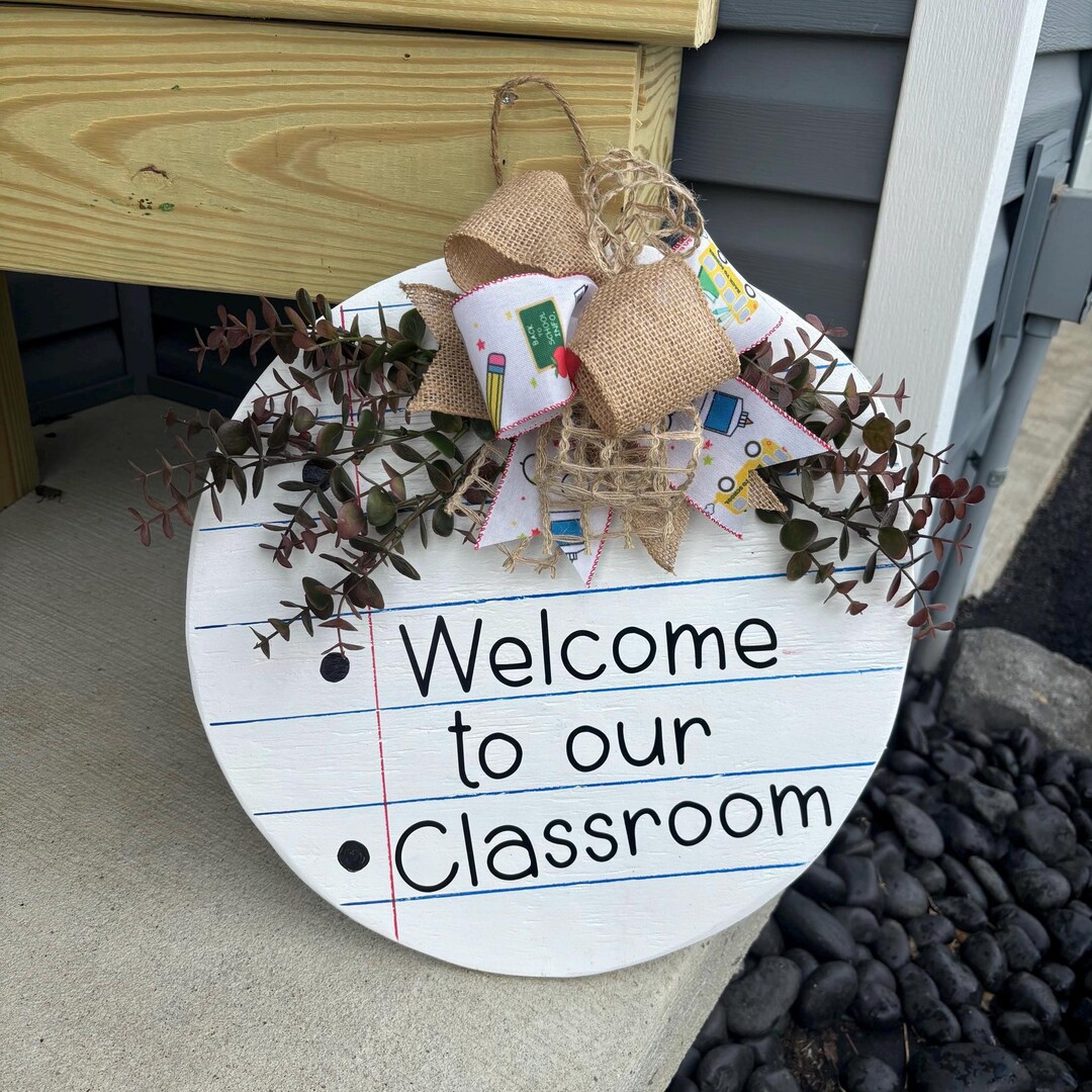 Welcome to Our Classroom Sign, Front Door Decor, Front Door, Teacher ...