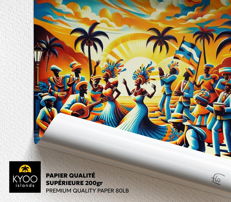 Personalized Poster, Martinique, Illustration, Party, Zouk, Guadeloupe ...