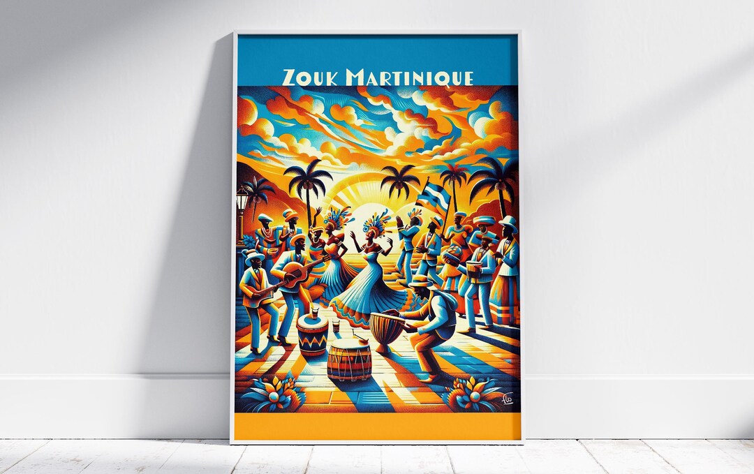 Personalized Poster, Martinique, Illustration, Party, Zouk, Guadeloupe ...