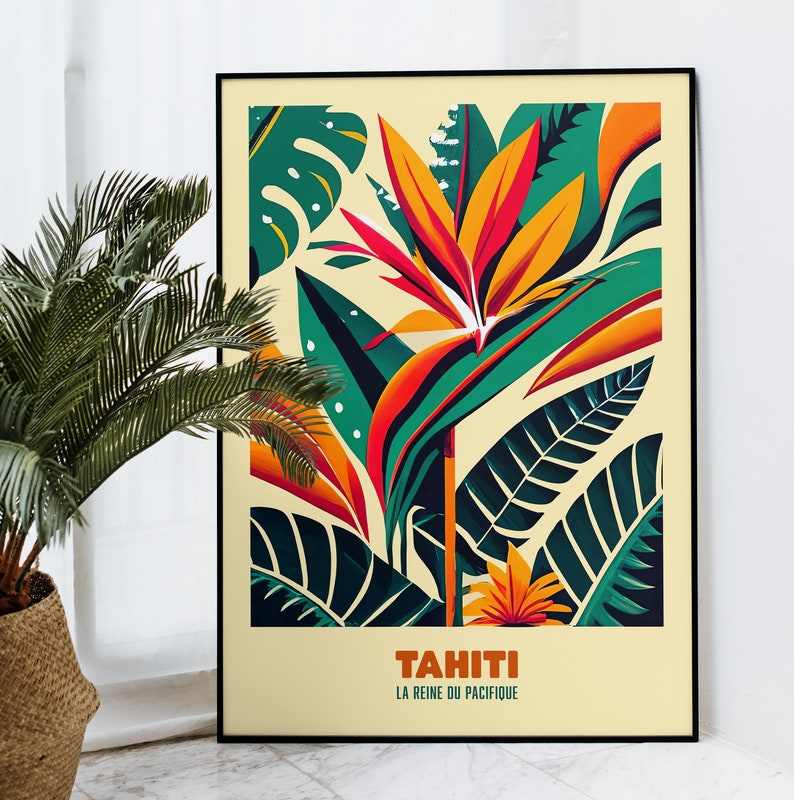 Flower of Tahiti, French Polynesia, Wall Art, TAH-456412-1 - Etsy