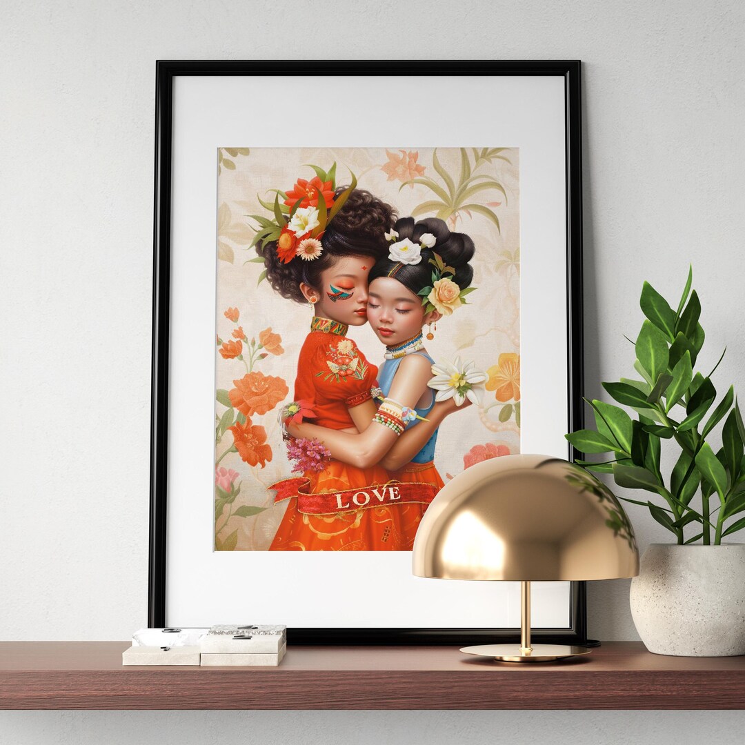 LGBT Hug, Postcard, Poster, Lesbian, Woman, Bisexual, Transgender ...