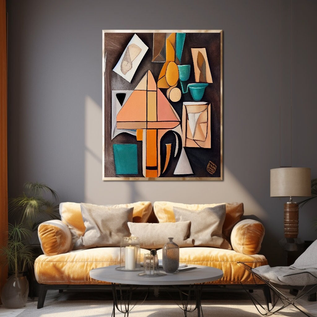 Cubism Art Print Kitchen Items Kitchen Decor Abstract - Etsy