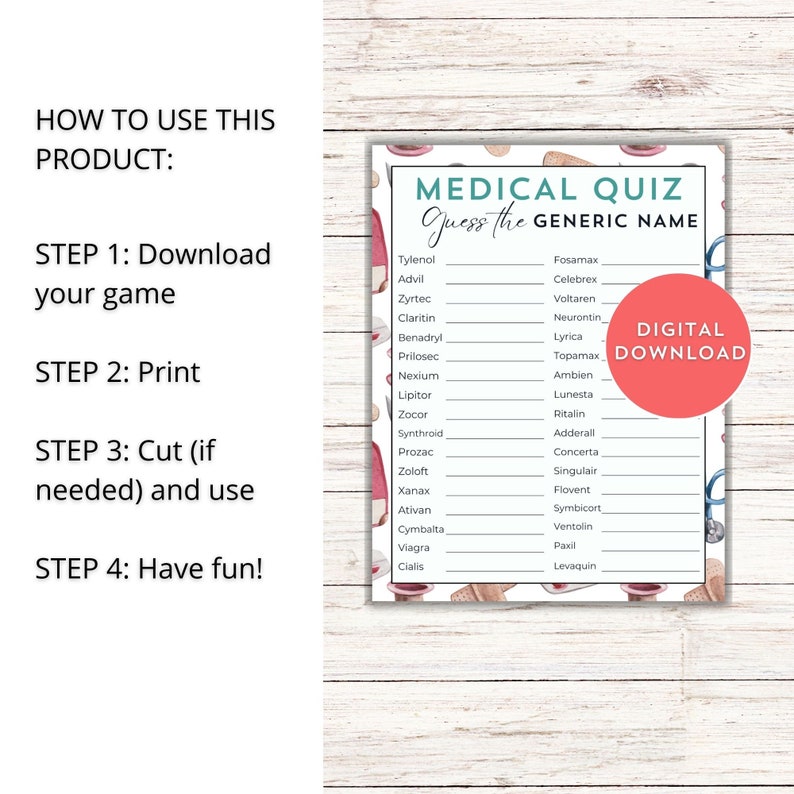 Medical Game, Guess the Medication Game, Doctor Games, Nurses Game ...