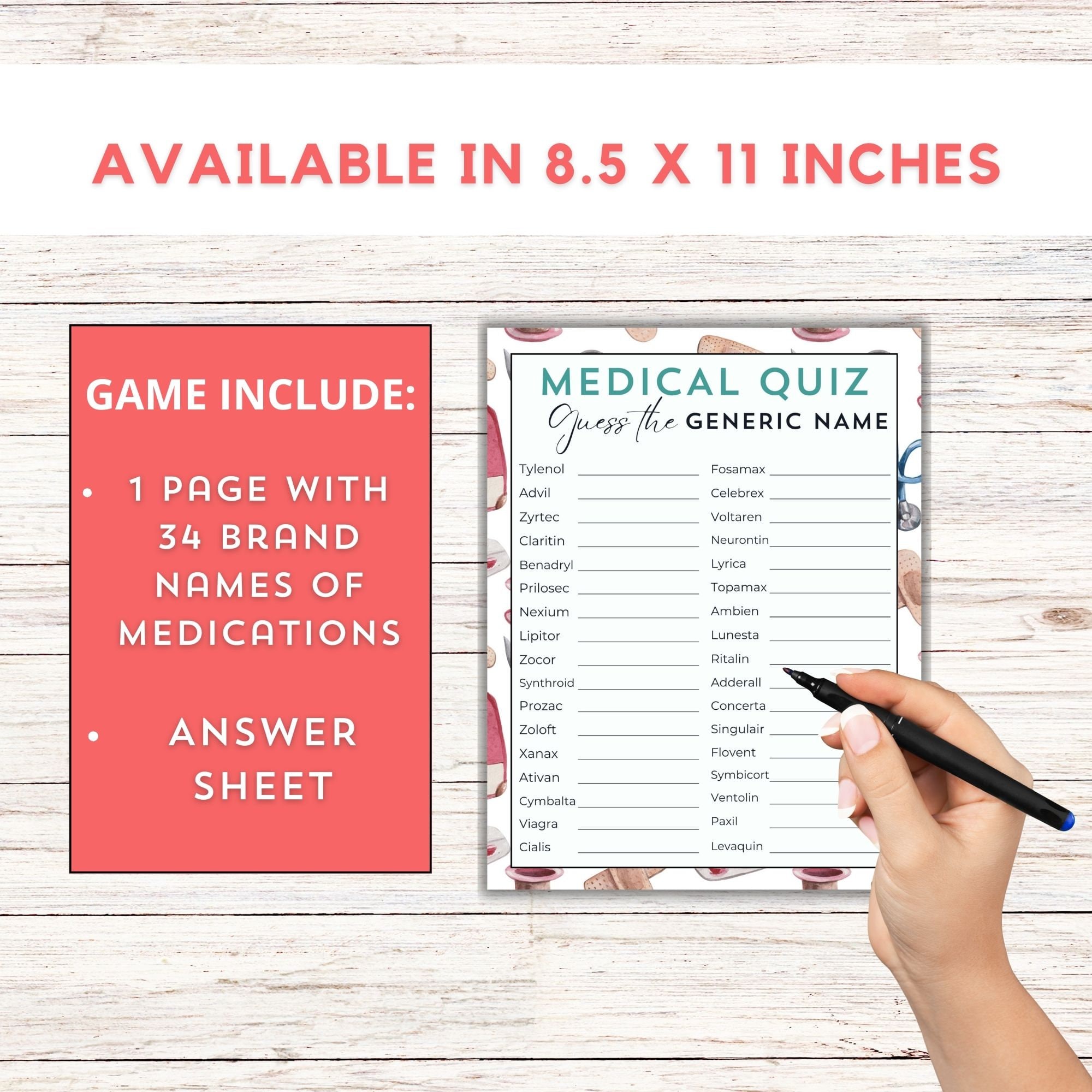 Medical Game, Guess the Medication Game, Doctor Games, Nurses Game ...