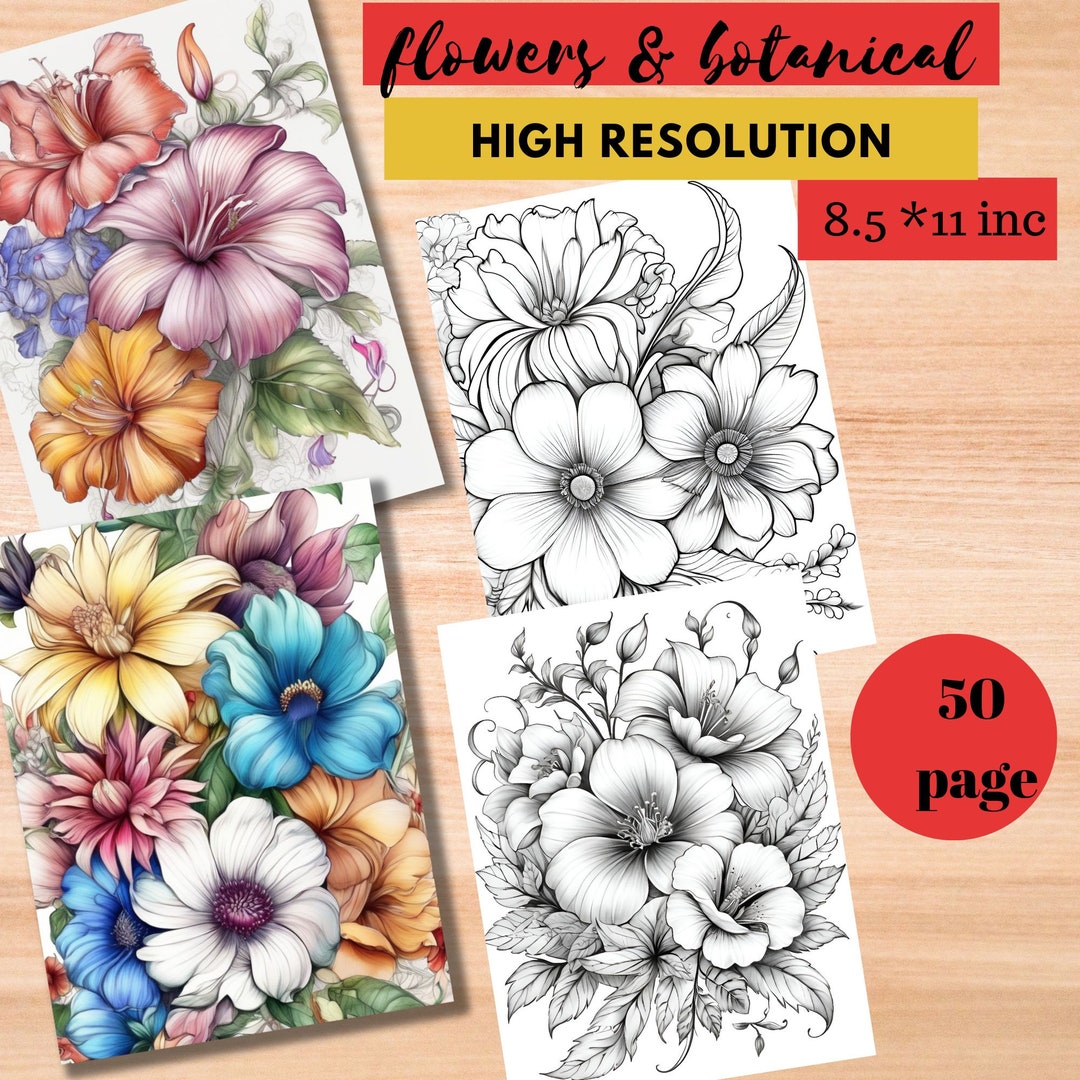 Coloring Pages, Elegant Floral Designs, Coloring Pages, Relaxing Floral ...
