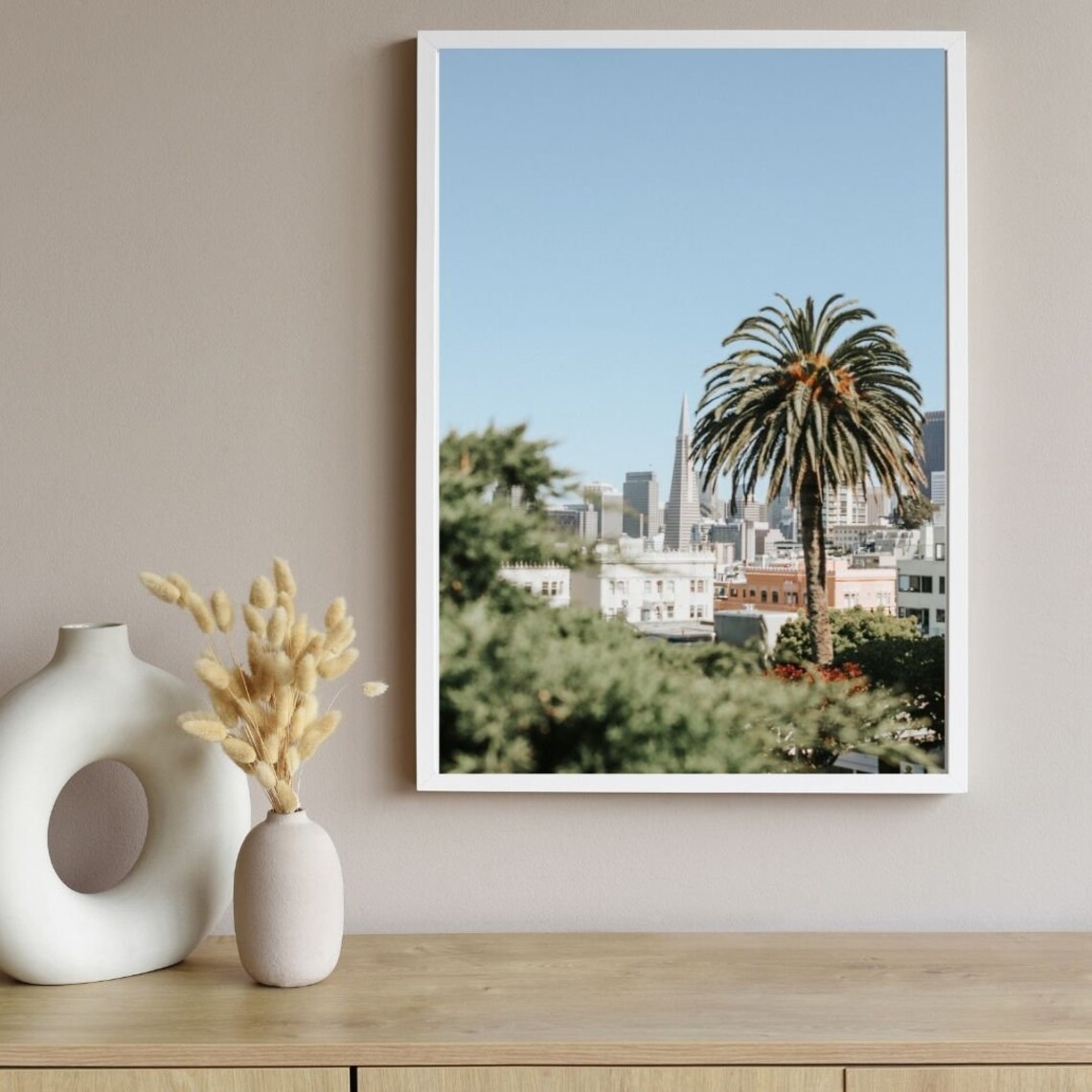 San Francisco, California Photo Print | SF Bay Area Poster | Palm Tree ...