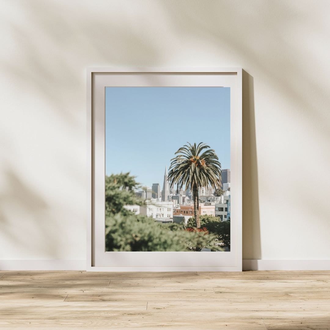 San Francisco, California Photo Print SF Bay Area Poster Palm Tree ...