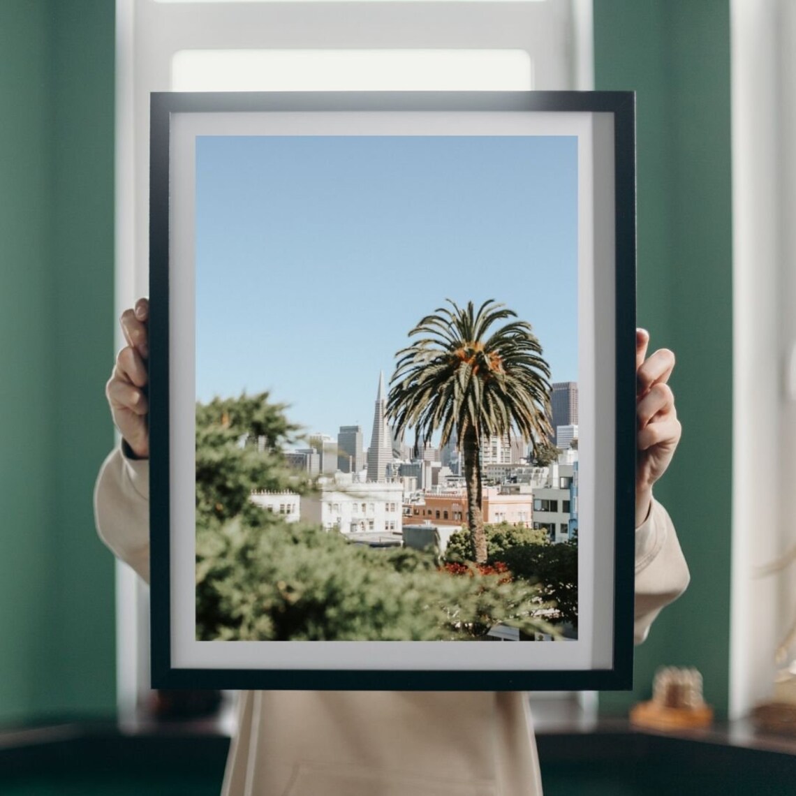 San Francisco, California Photo Print | SF Bay Area Poster | Palm Tree ...