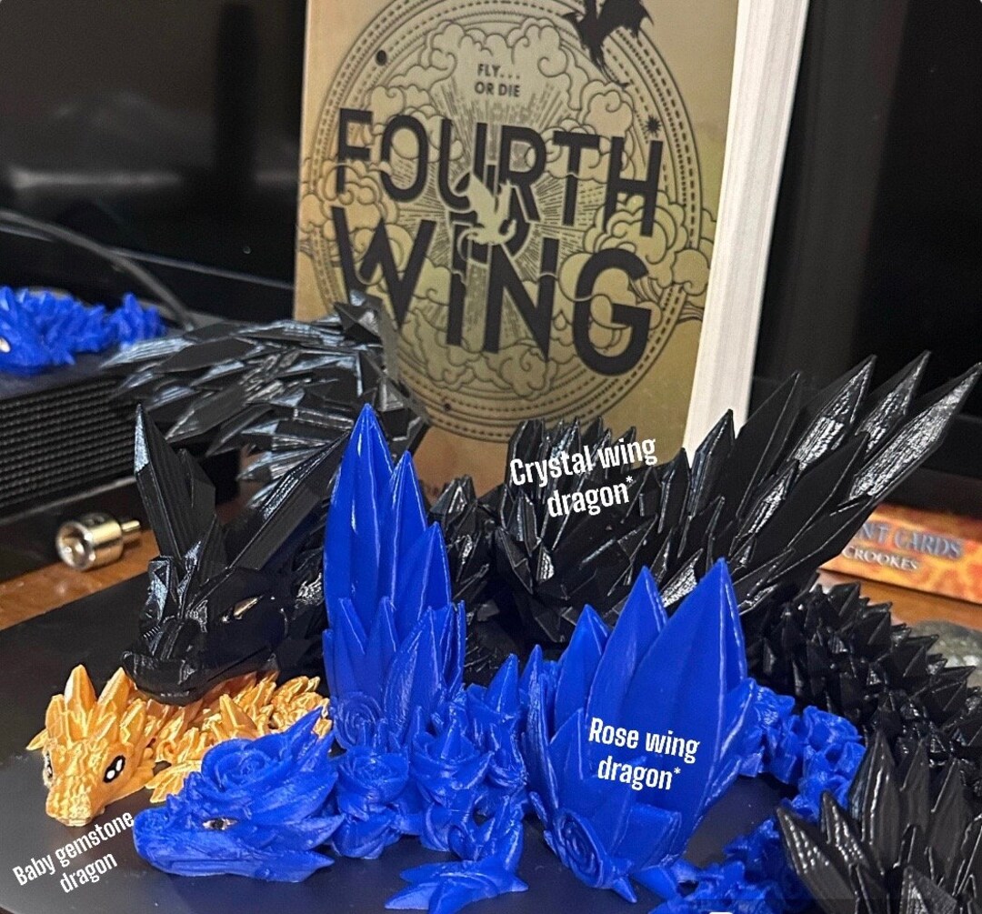 Fourth Wing 3 Dragon Bundle Fourth Wing Gifts Dragons - Etsy