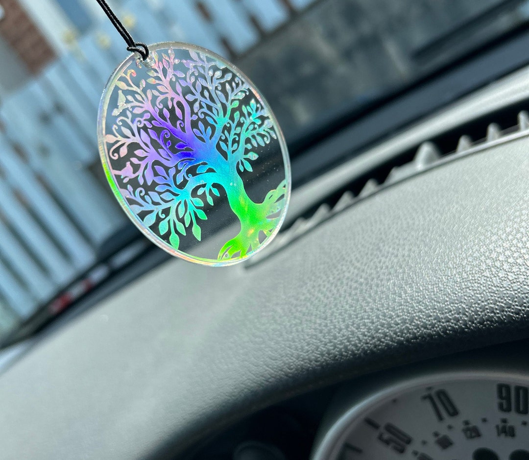 Tree of Life Car Accessory Tree of Life Rainbow Cute Car Accessories ...