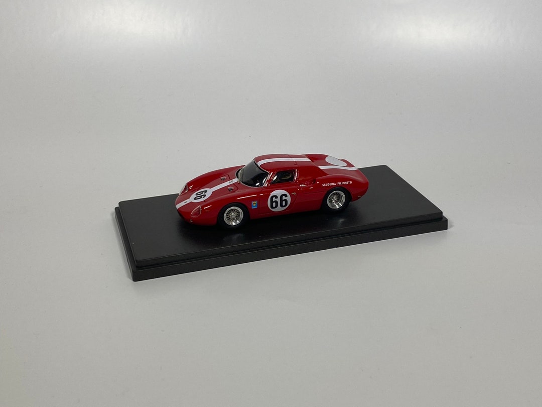 Bespoke 1/43 Blood Red and White Ferrari 250 LM Racecar #66 - Etsy