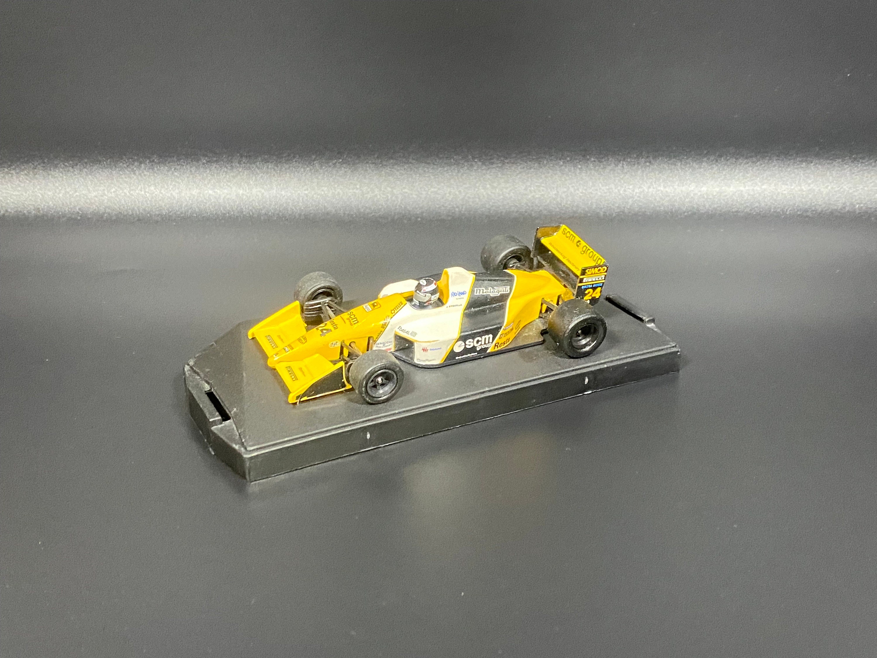 Paolo Barilla 1990s Minardi Formula 1 Race Car. 1/43 Die-cast Onyx ...