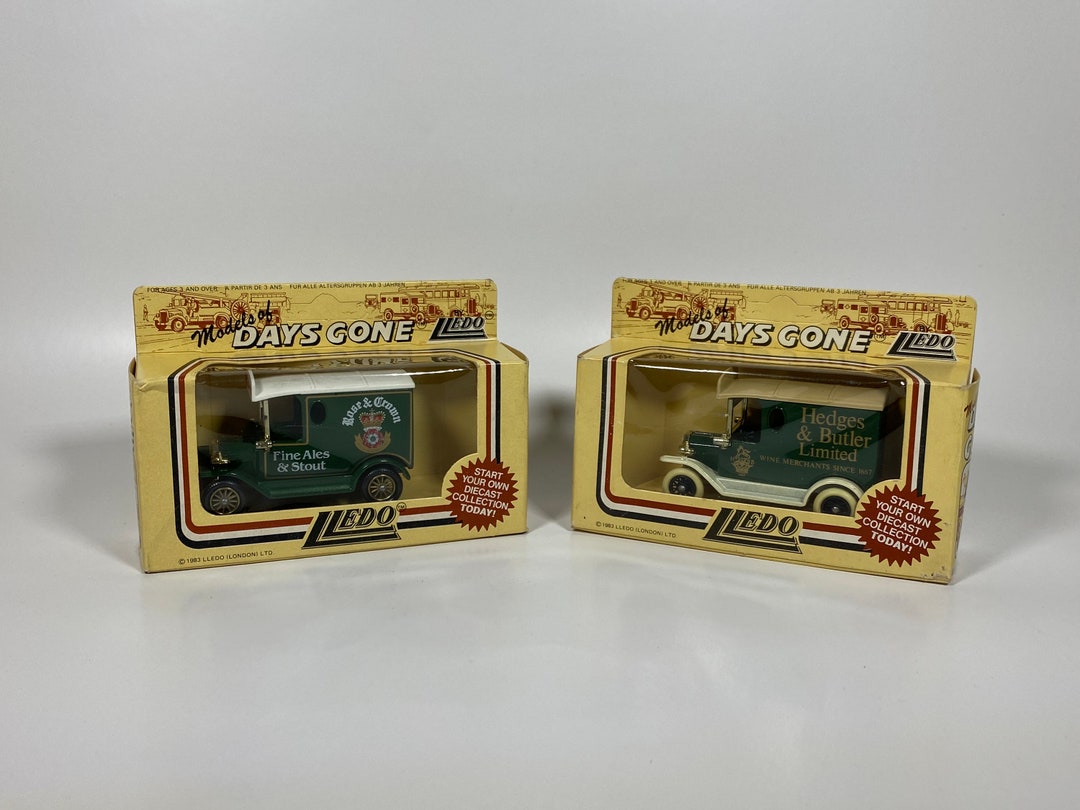 Pair of Vintage Lledo Days Gone Drinks Delivery Vans, Hedges & Butler ...