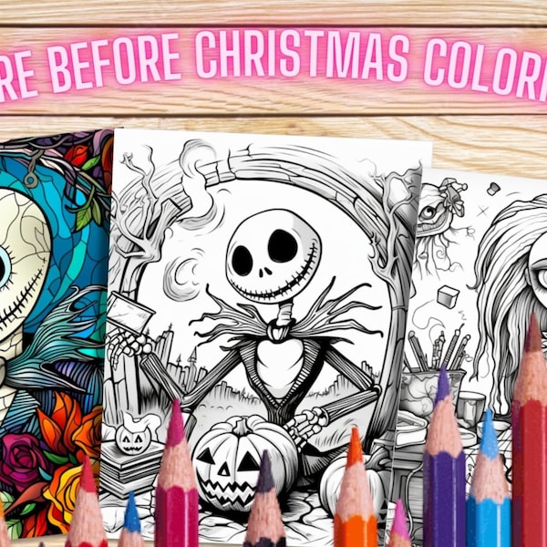 Nightmare Coloring Book - Etsy