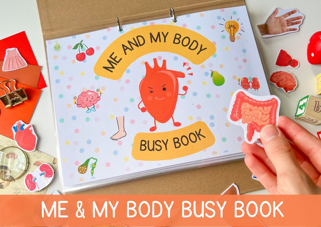My Body Busy Book Printable Toddler Activities Preschool Curriculum ...