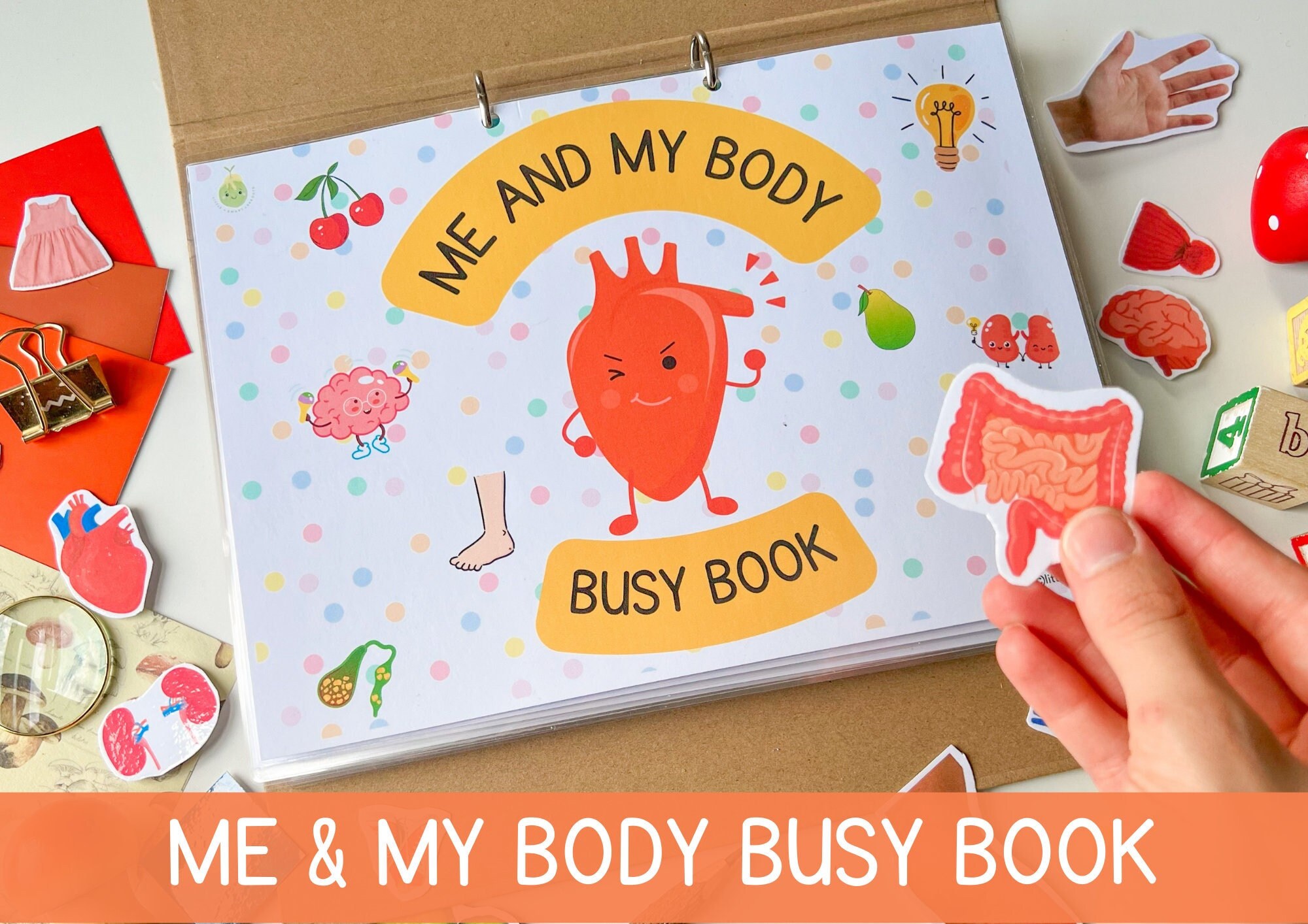 My Body Busy Book Printable Toddler Activities Preschool Curriculum ...