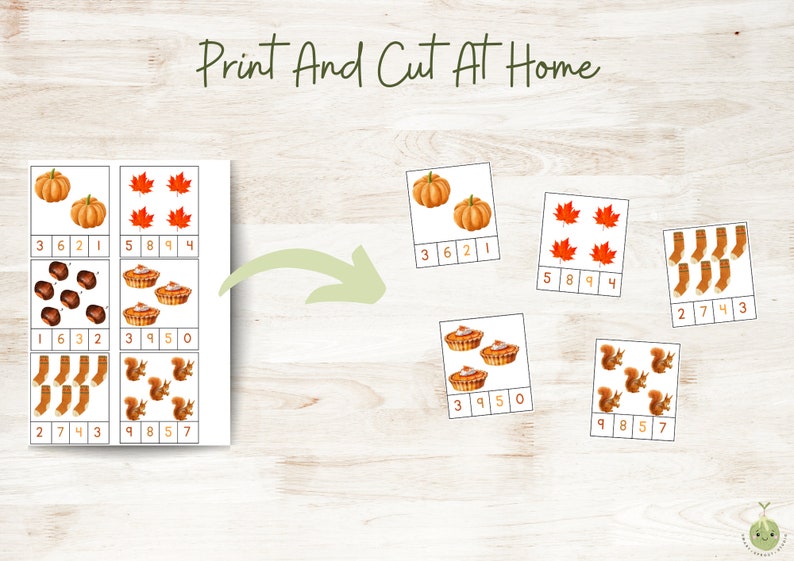 Count and Clip Cards 1-10 Printable Activity for Toddlers Montessori ...