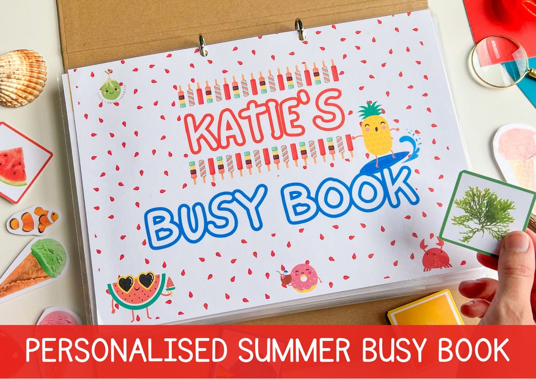 Montessori Busy Book Summer Busy Book Printable Toddler Activities ...