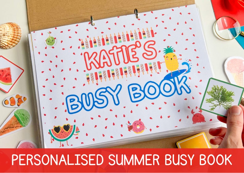 Montessori Busy Book Summer Busy Book Printable Toddler Activities ...