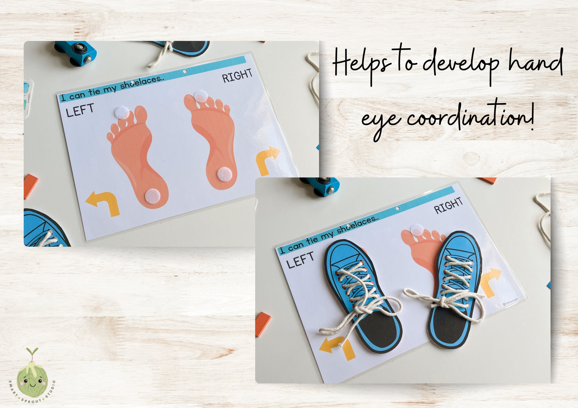 Montessori Shoe Lacing Practice for Kids Fine Motor and Life Skill ...