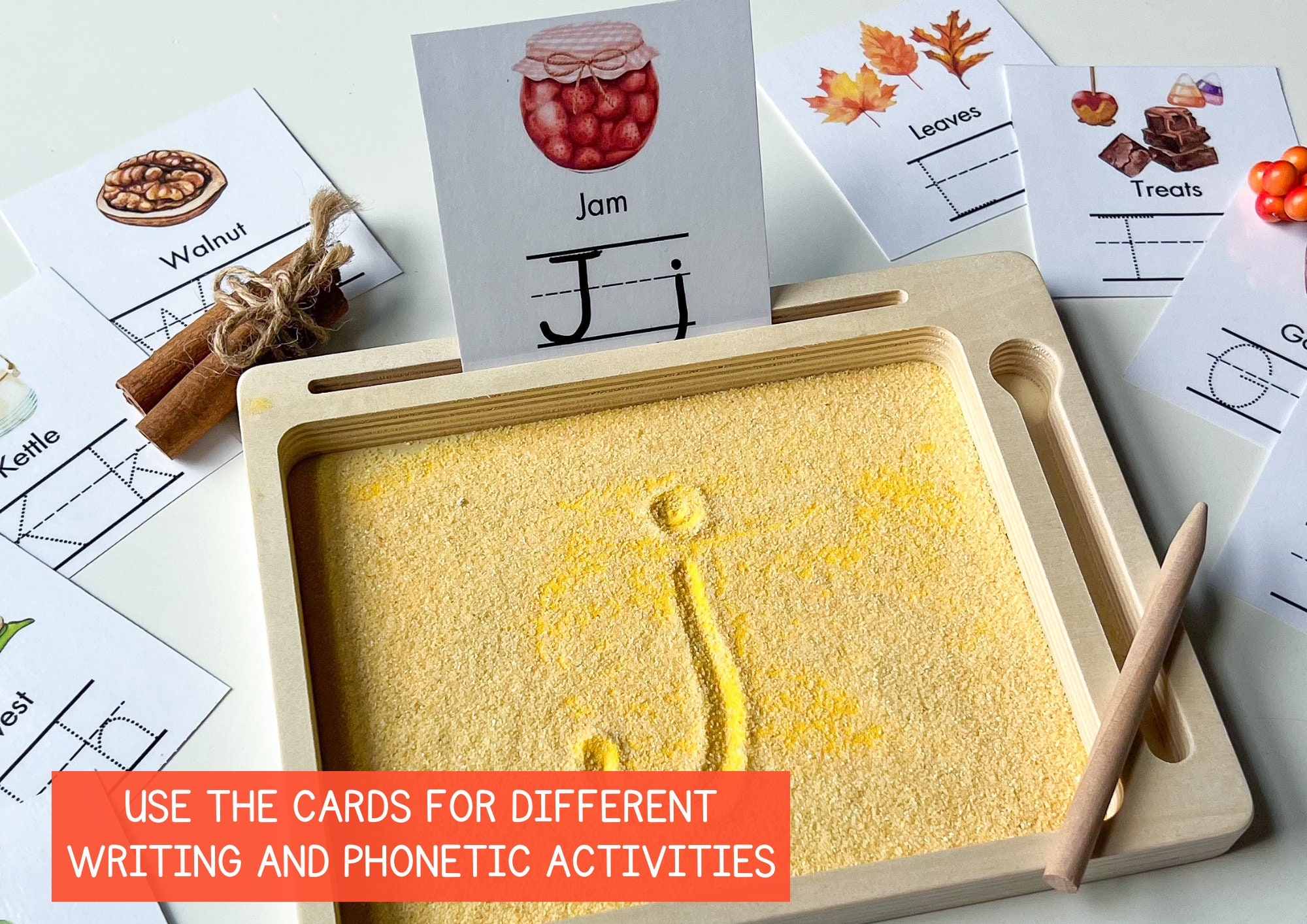 Alphabet Tracing Phonetic Cards Printable for Toddlers Montessori ...