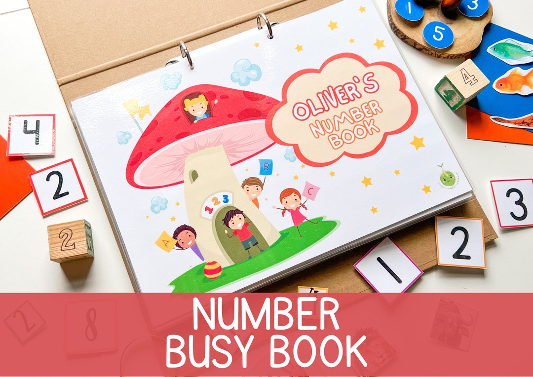 Montessori Busy Book Number Matching Printable Toddler Activity ...