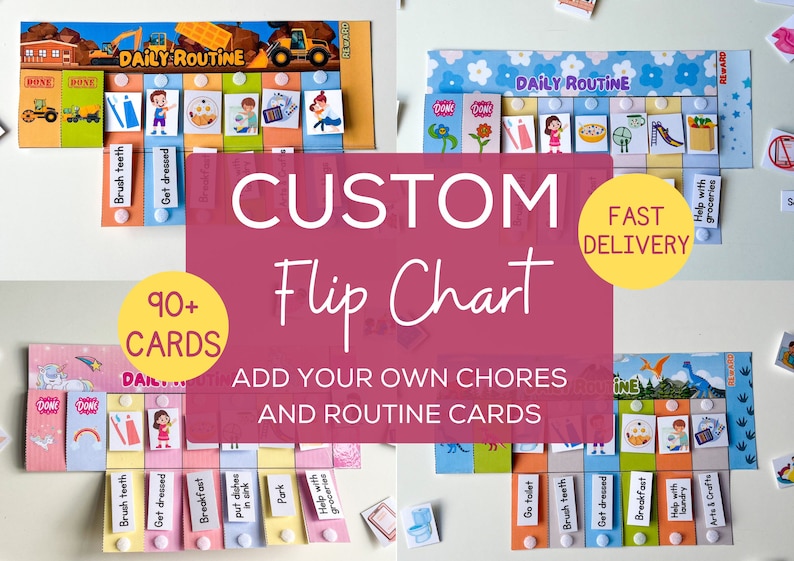Flip Chart for Toddlers Routine Chart for Kids Chore Chart for Kids ...