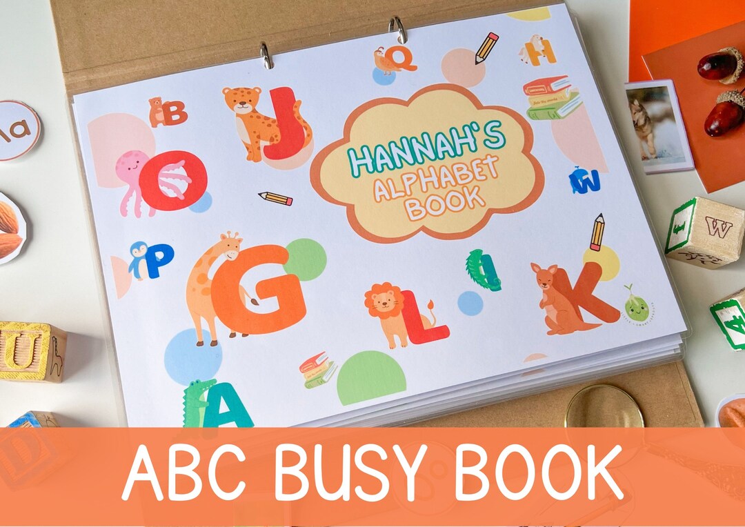 Montessori Busy Book Alphabet Toddler Learning Binder Printable ABC ...