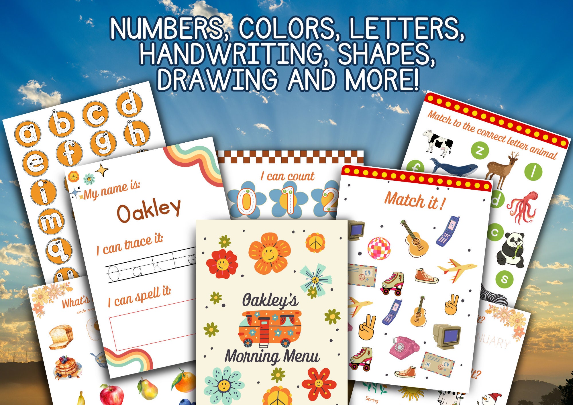 Morning Menu Homeschool Printable Morning Menu Preschool Morning Menu ...