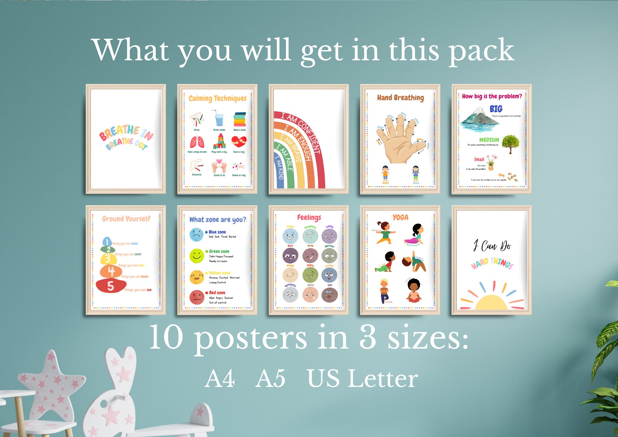 Calming Corner Printable Calm Down Corner Toddler Calming Down Print ...