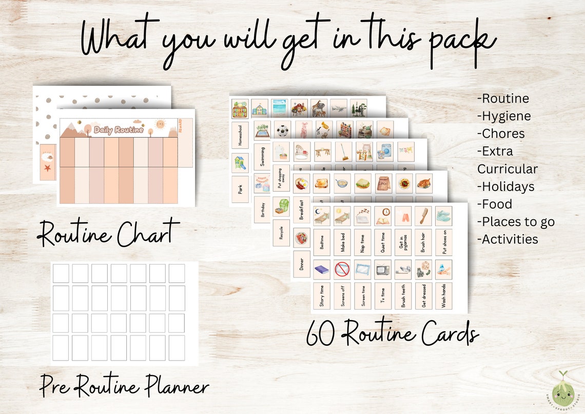 Flip Chart for Toddlers Routine Chart for Kids Chore Chart for Kids ...