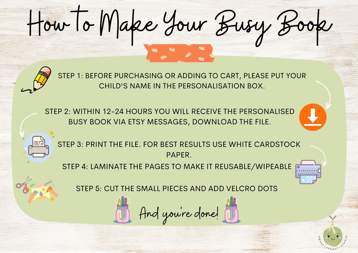 Montessori Busy Book Summer Busy Book Printable Toddler Activities ...