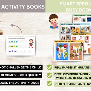 My Body Busy Book Printable Toddler Activities Preschool Curriculum ...