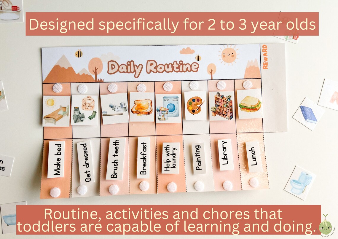 Flip Chart for Toddlers Routine Chart for Kids Chore Chart for Kids ...