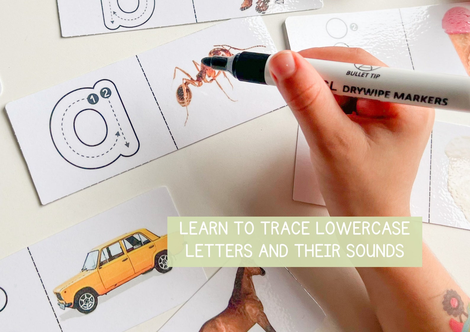 Alphabet Tracing Phonetic Cards Printable for Toddlers Montessori ...