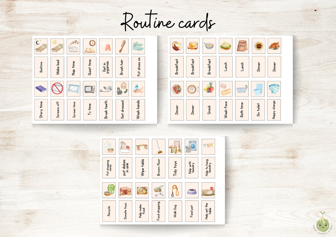 Flip Chart for Toddlers Routine Chart for Kids Chore Chart for Kids ...