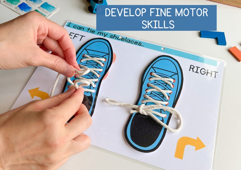 Montessori Shoe Lacing Practice for Kids Fine Motor and Life Skill ...