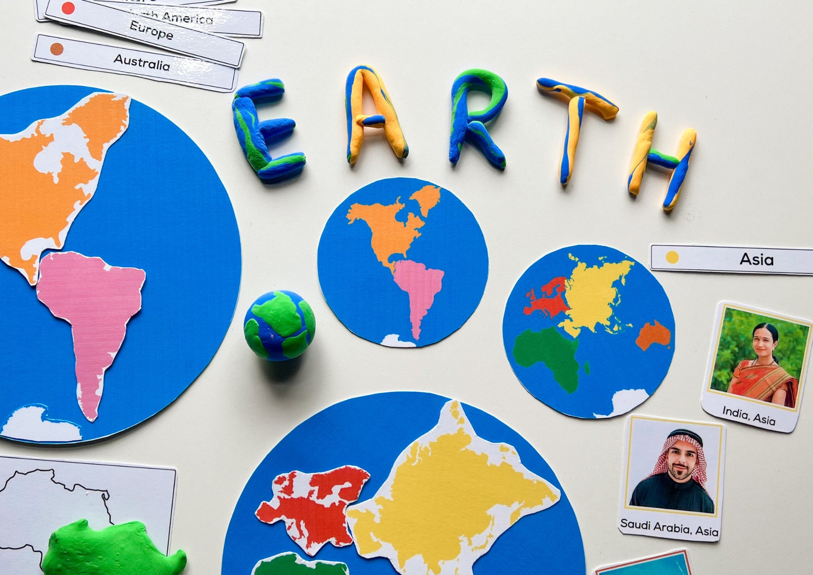 Printable Earth and Continents Montessori Unit Study for Kids ...