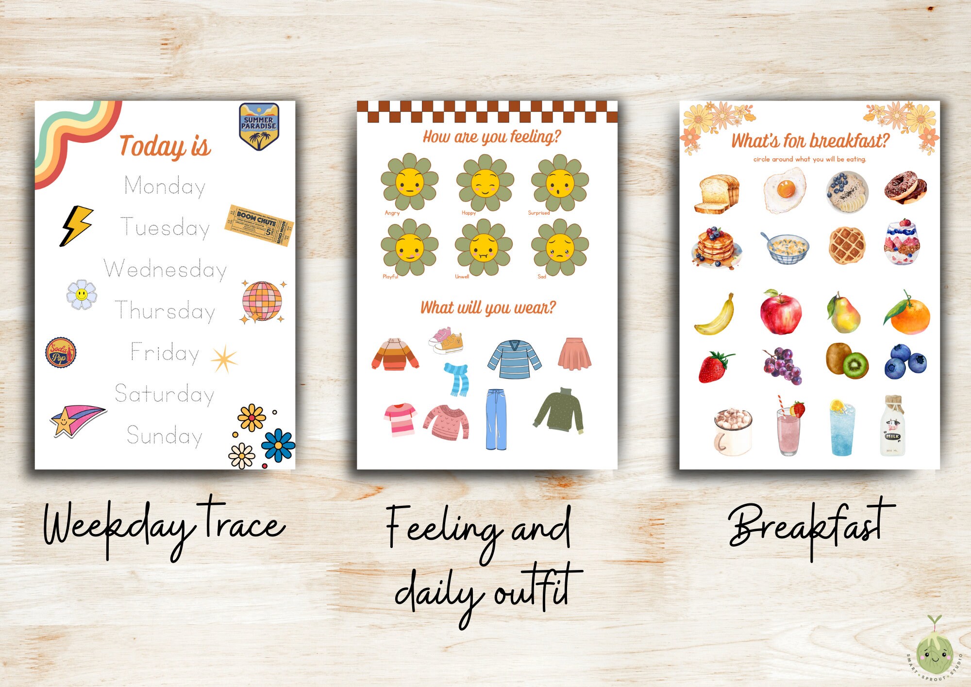 Morning Menu Homeschool Printable Morning Menu Preschool Morning Menu ...