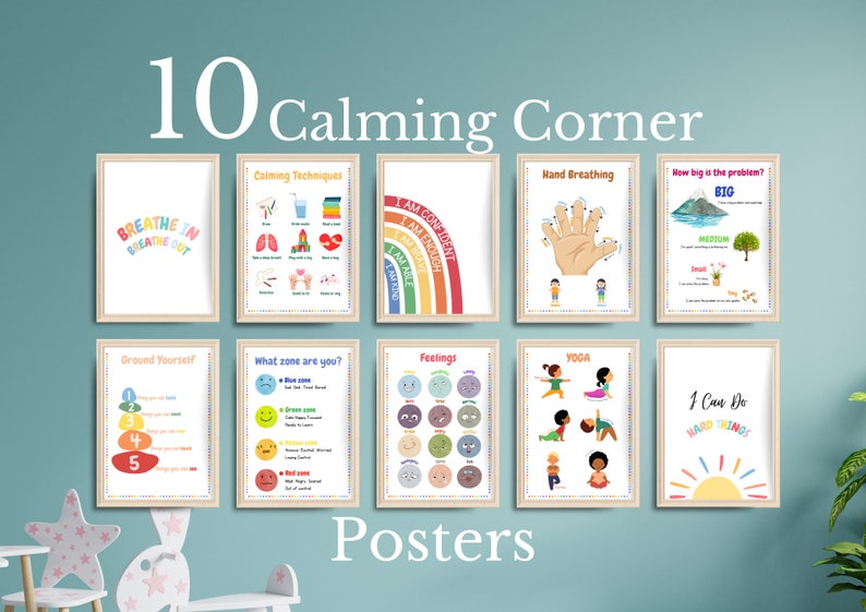 Calming Corner Printable Calm Down Corner Toddler Calming Down Print ...
