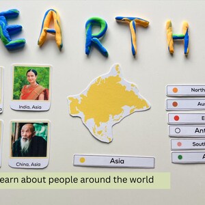 Printable Earth and Continents Montessori Unit Study for Kids ...