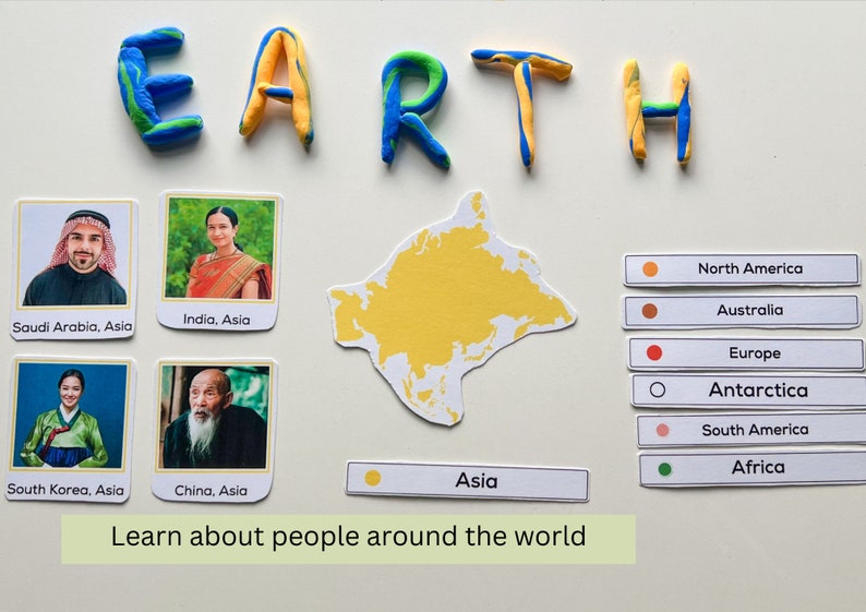 Printable Earth and Continents Montessori Unit Study for Kids ...