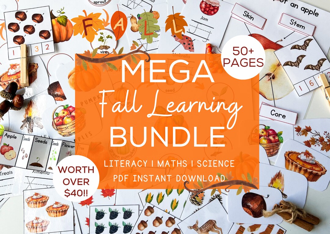 Fall Unit Study Nature Study Fall Learning Pack Educational Printable ...