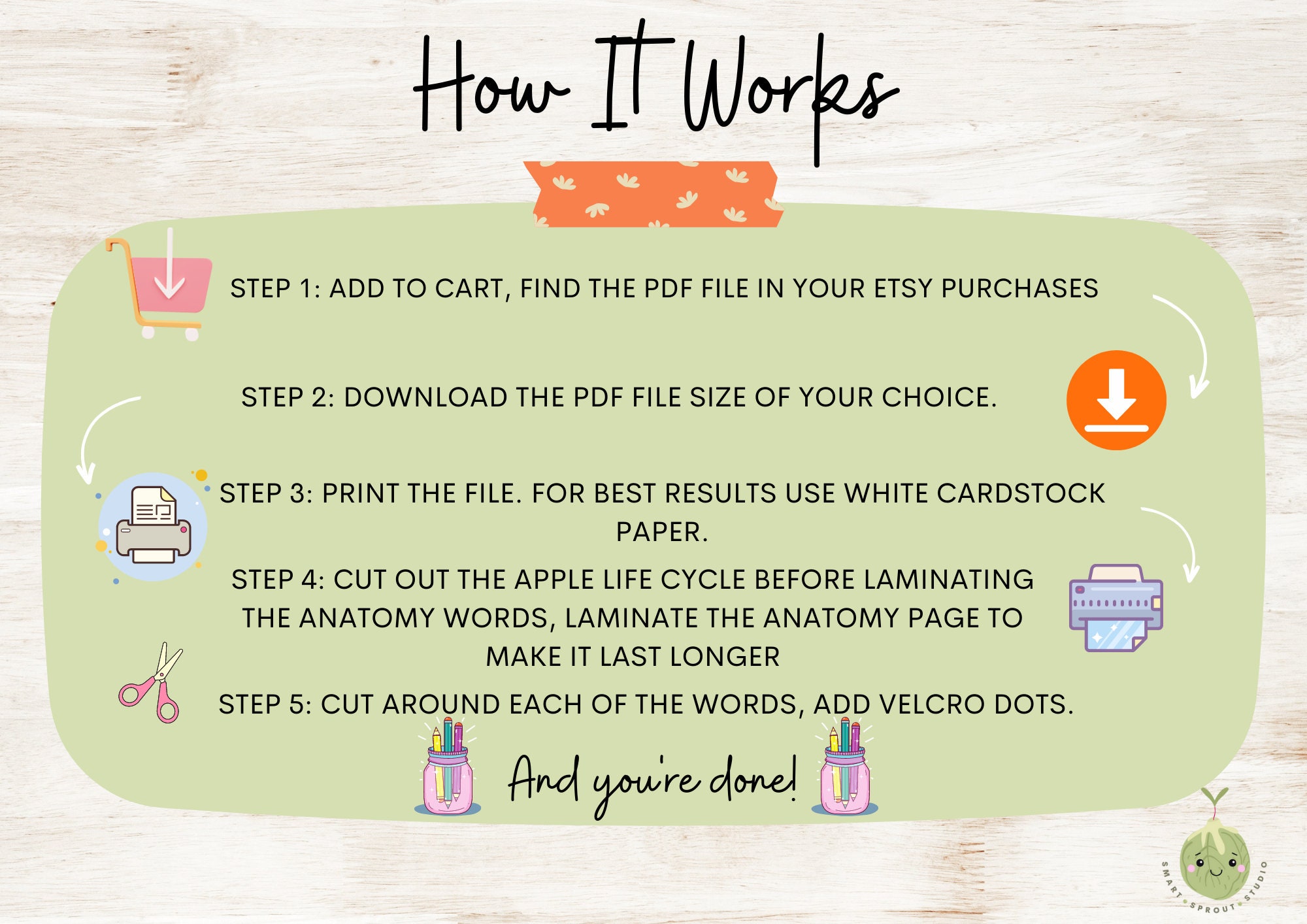 Apple Life Cycle Autumn Printable Worksheet Fall Activity for Toddlers ...