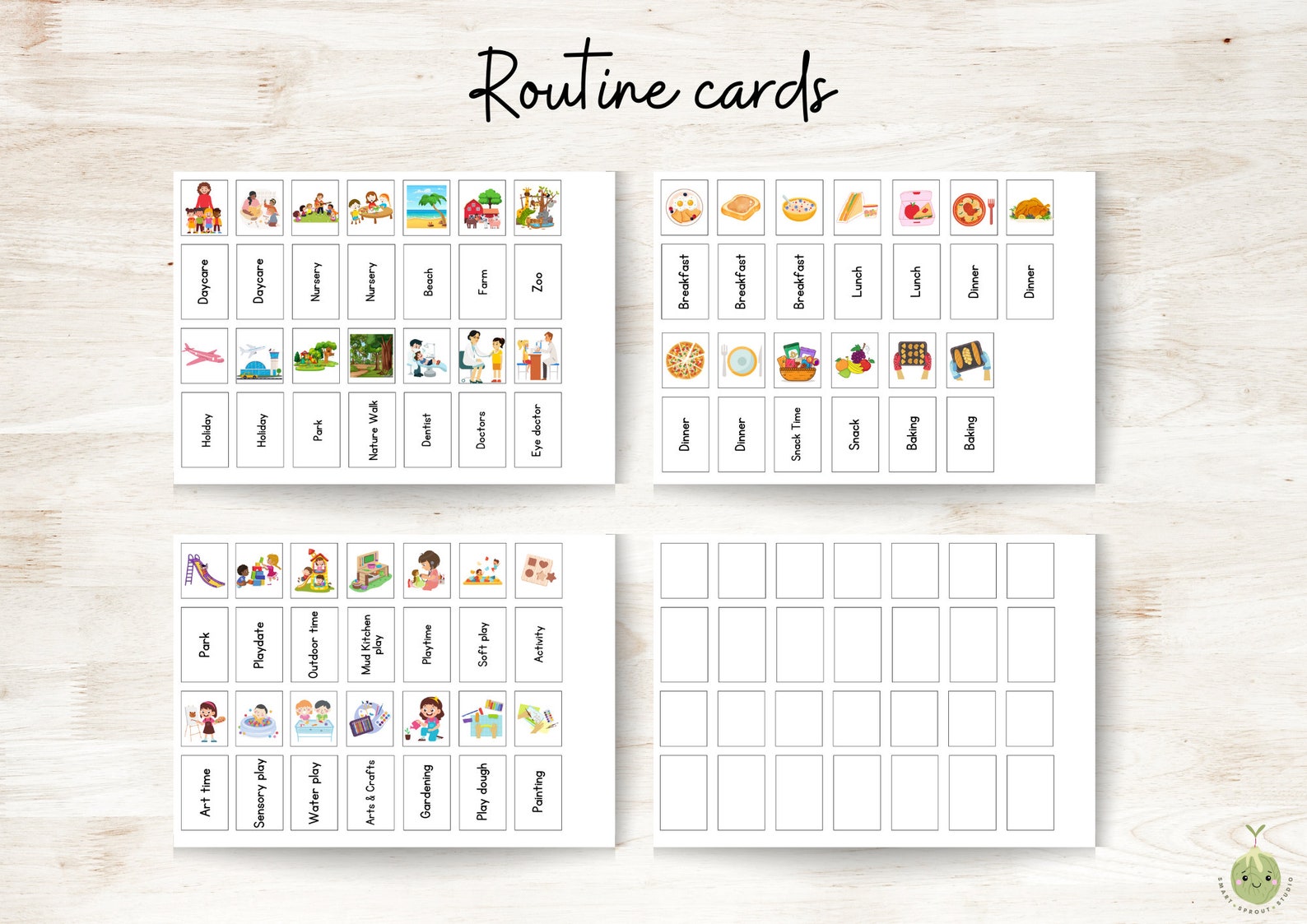 Chore Routine Chart for Toddlers Routine Flip Chart Visual Chore Chart ...