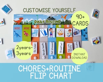 Flip Chart for Toddlers Routine Chart for Kids Chore Chart for Kids ...