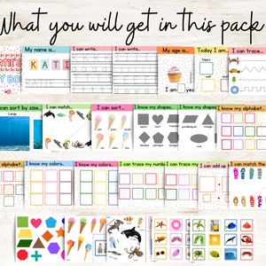 Montessori Busy Book Summer Busy Book Printable Toddler Activities ...