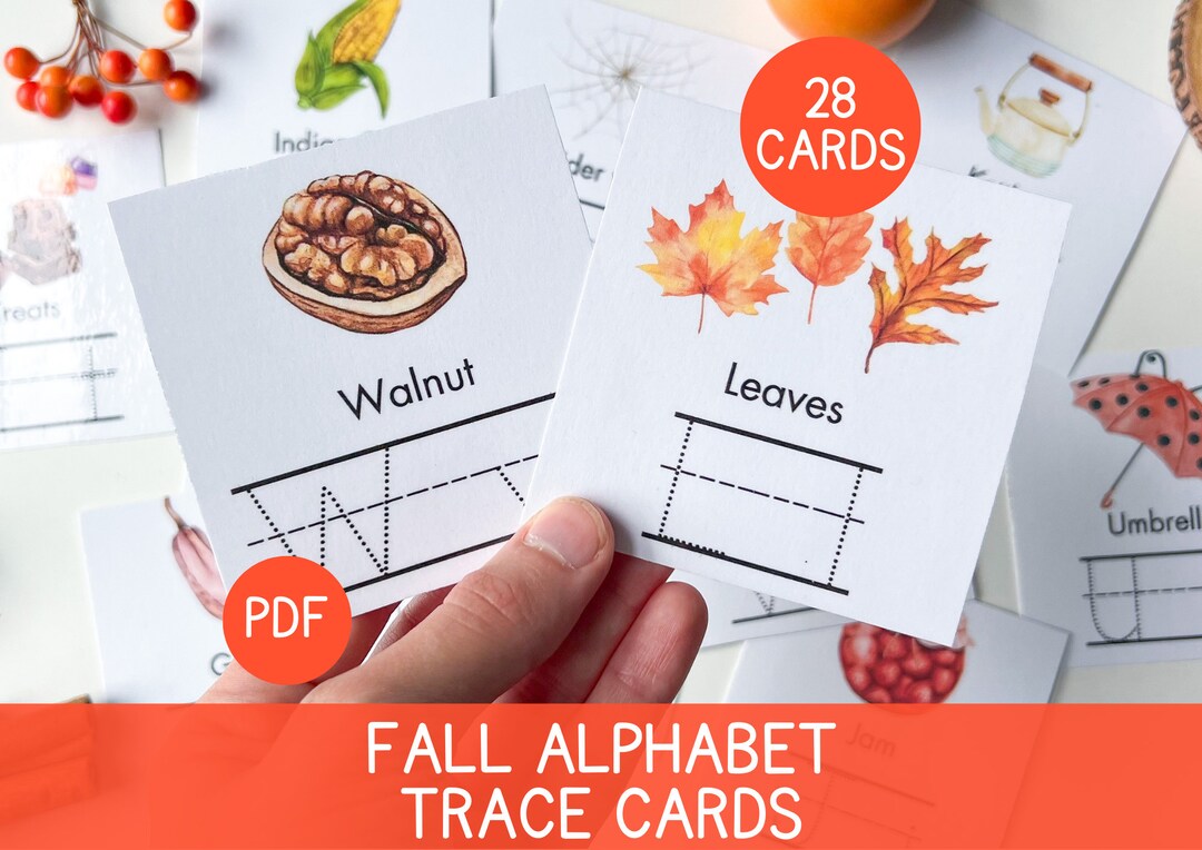 Alphabet Tracing Phonetic Cards Printable for Toddlers Montessori ...