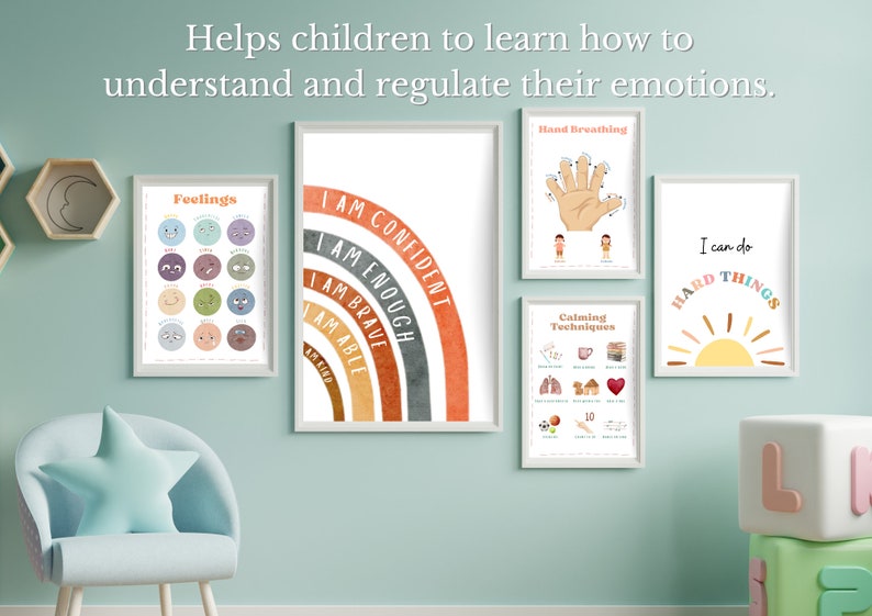 Calming Corner Poster Classroom Boho Calm Down Corner Printable ...