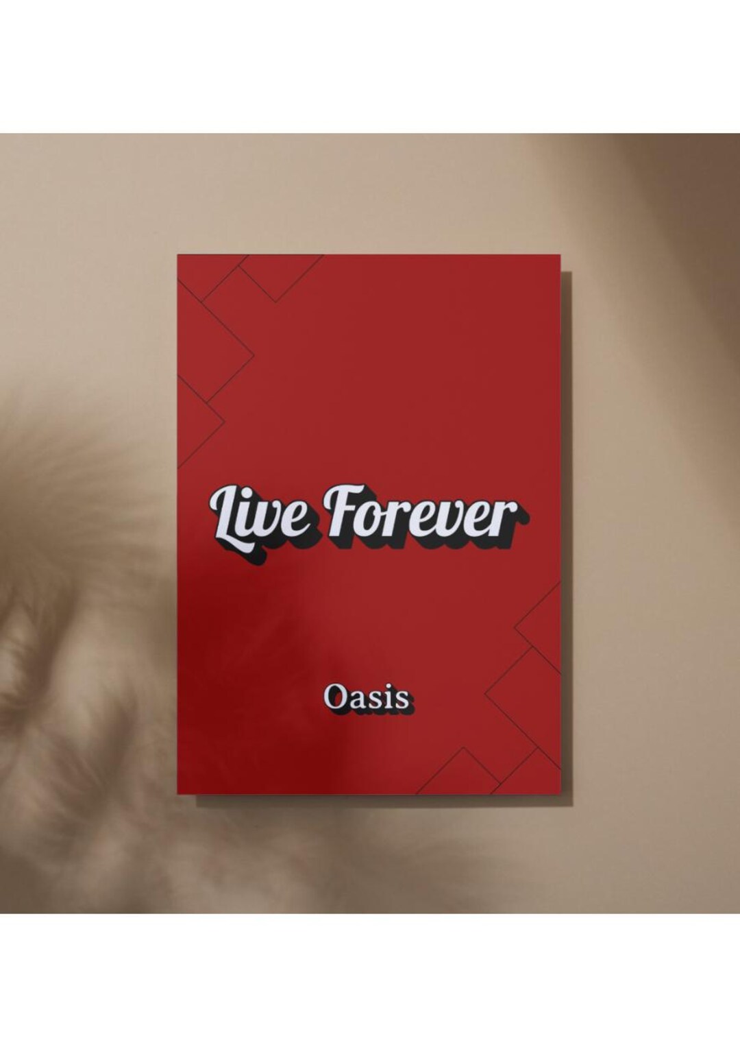 Oasis Poster Live Forever - Etsy